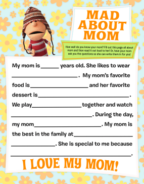 Free Printable Mother's Day Fill-in-the-Blank Activity — Minno Parents